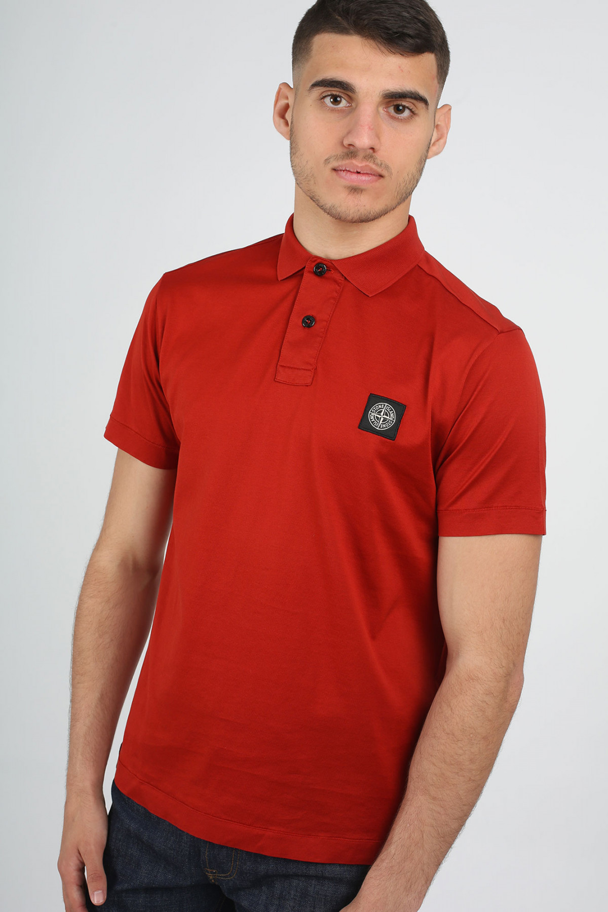 POLO STONE ISLAND ROUGE 701522613-V0015