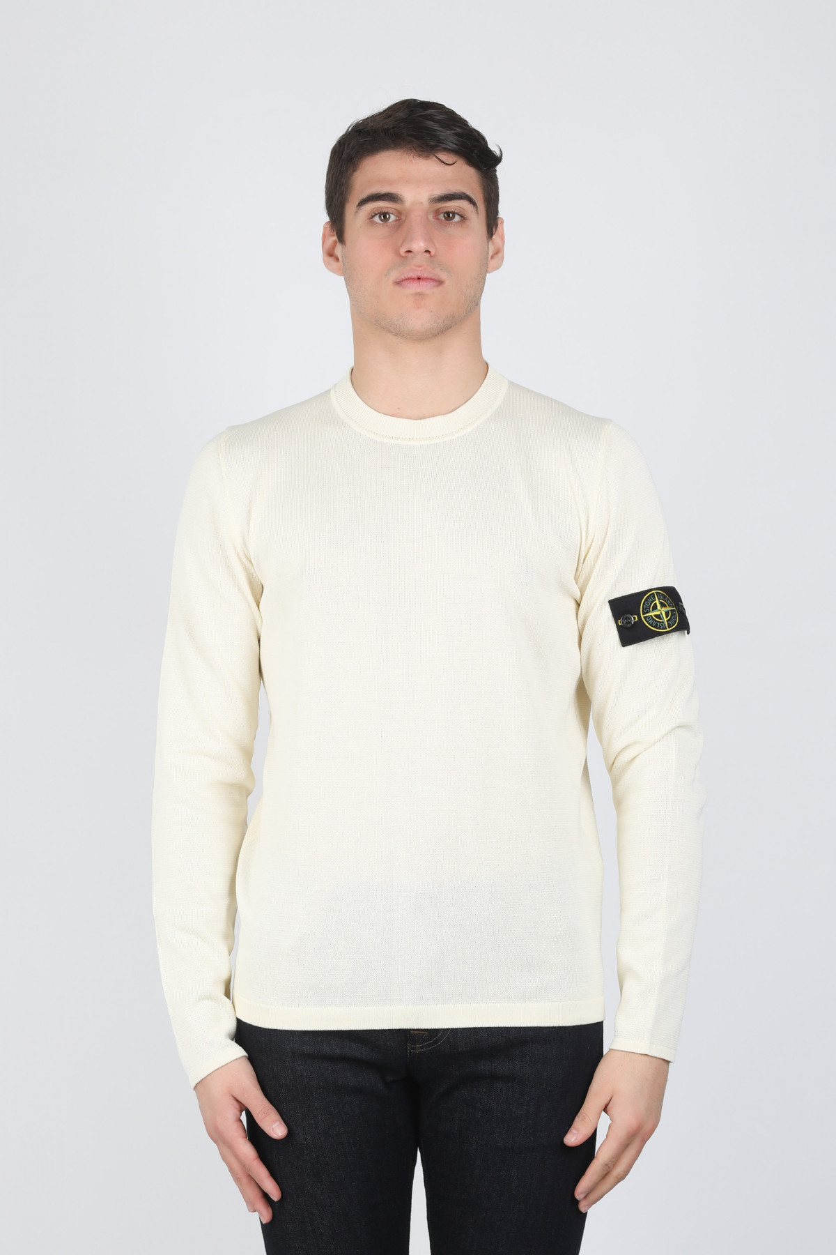 PULL STONE ISLAND ECRU 7215517B3-V0090
