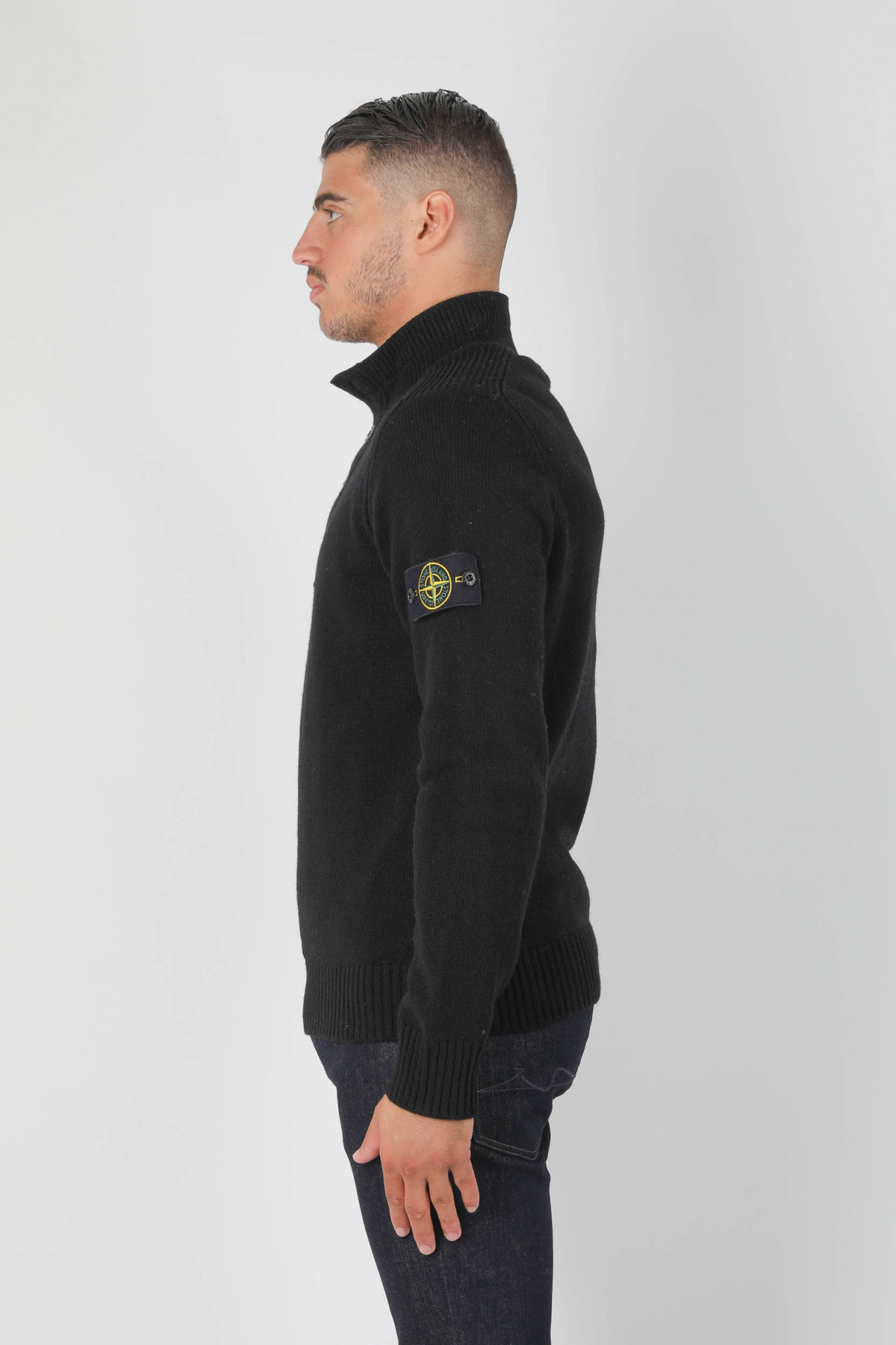 PULL STONE ISLAND NOIR 7315532A3-V0029
