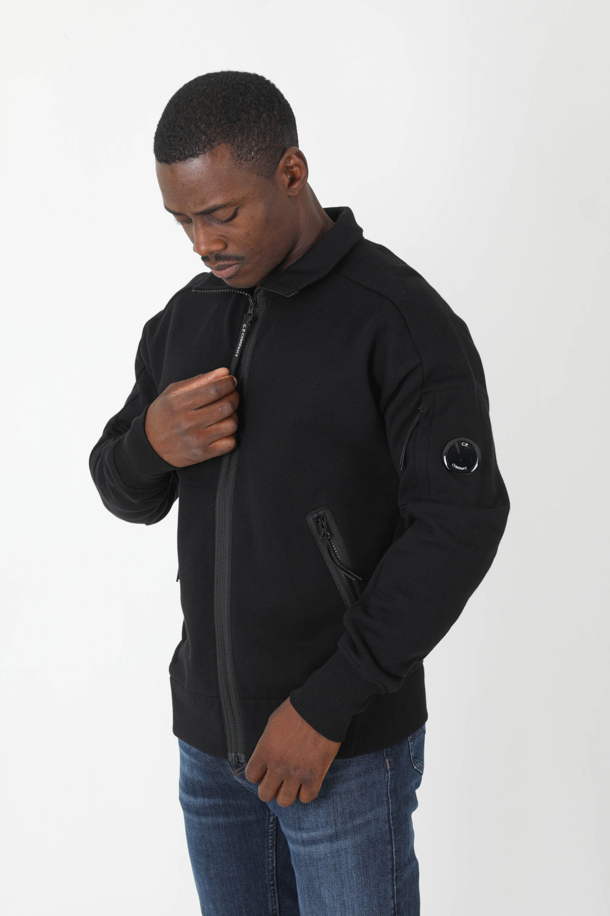 SWEAT ZIPPE HUBLOT C.P COMPANY NOIR S061A-999