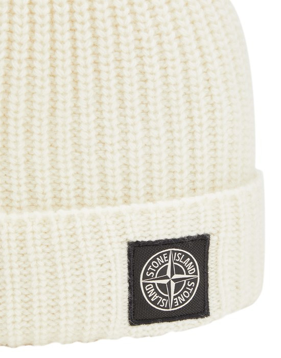 BONNET STONE ISLAND BLANC 7715N10B5-V0099