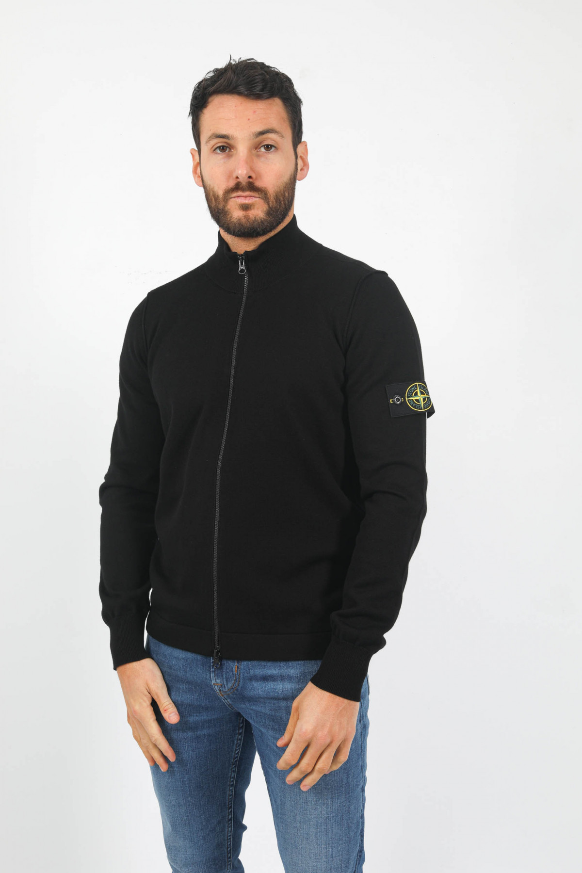 GILET ZIPPE STONE ISLAND NOIR 7815542B2-V0029