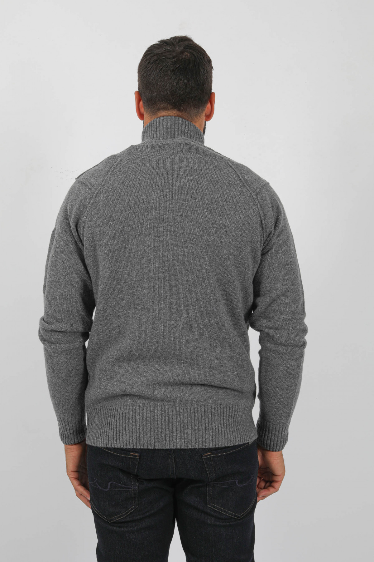 PULL C.P COMPANY ZIPPE LAINE GRIS N402A-925