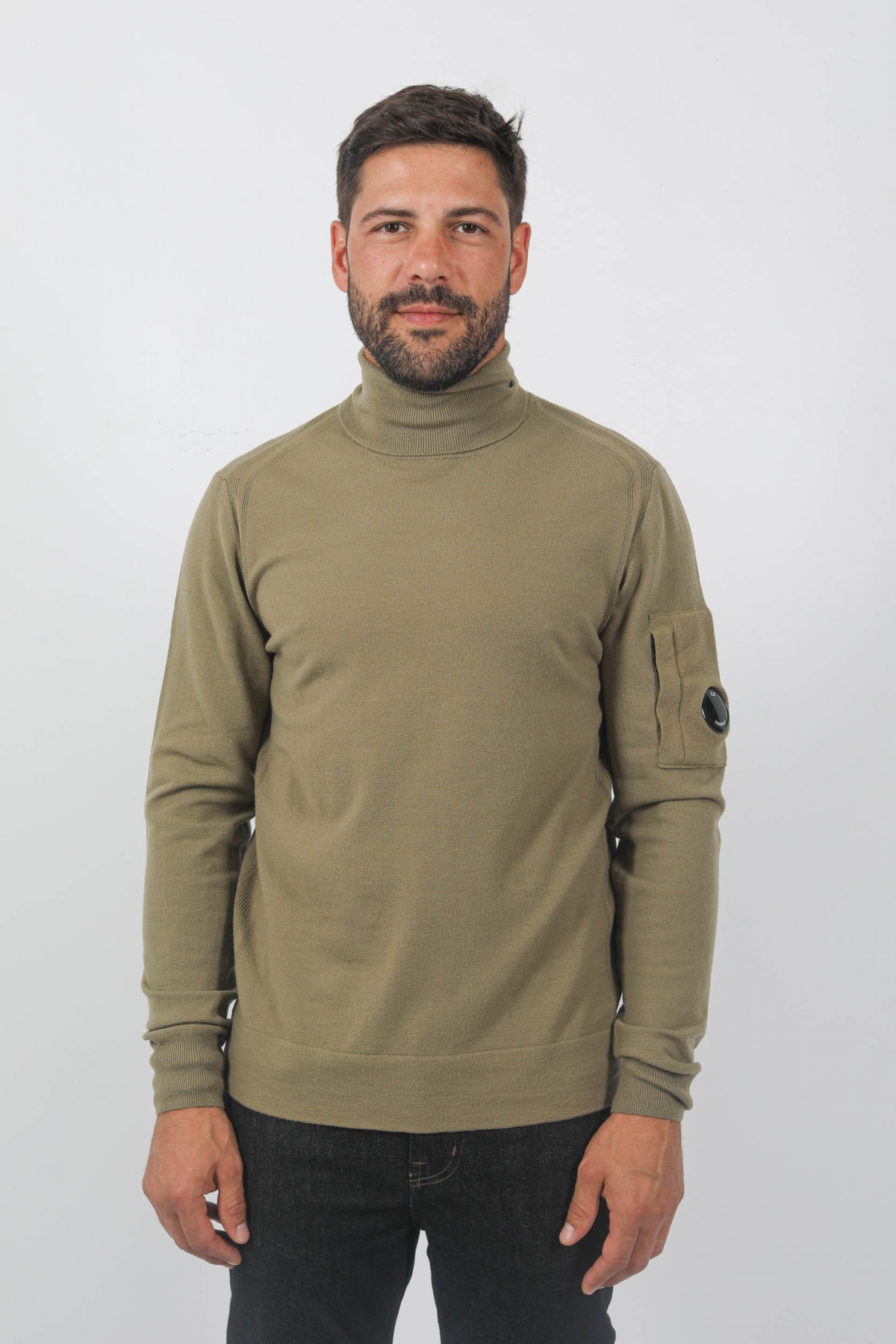 PULL C.P COMPANY COL ROULE BEIGE N076A-335