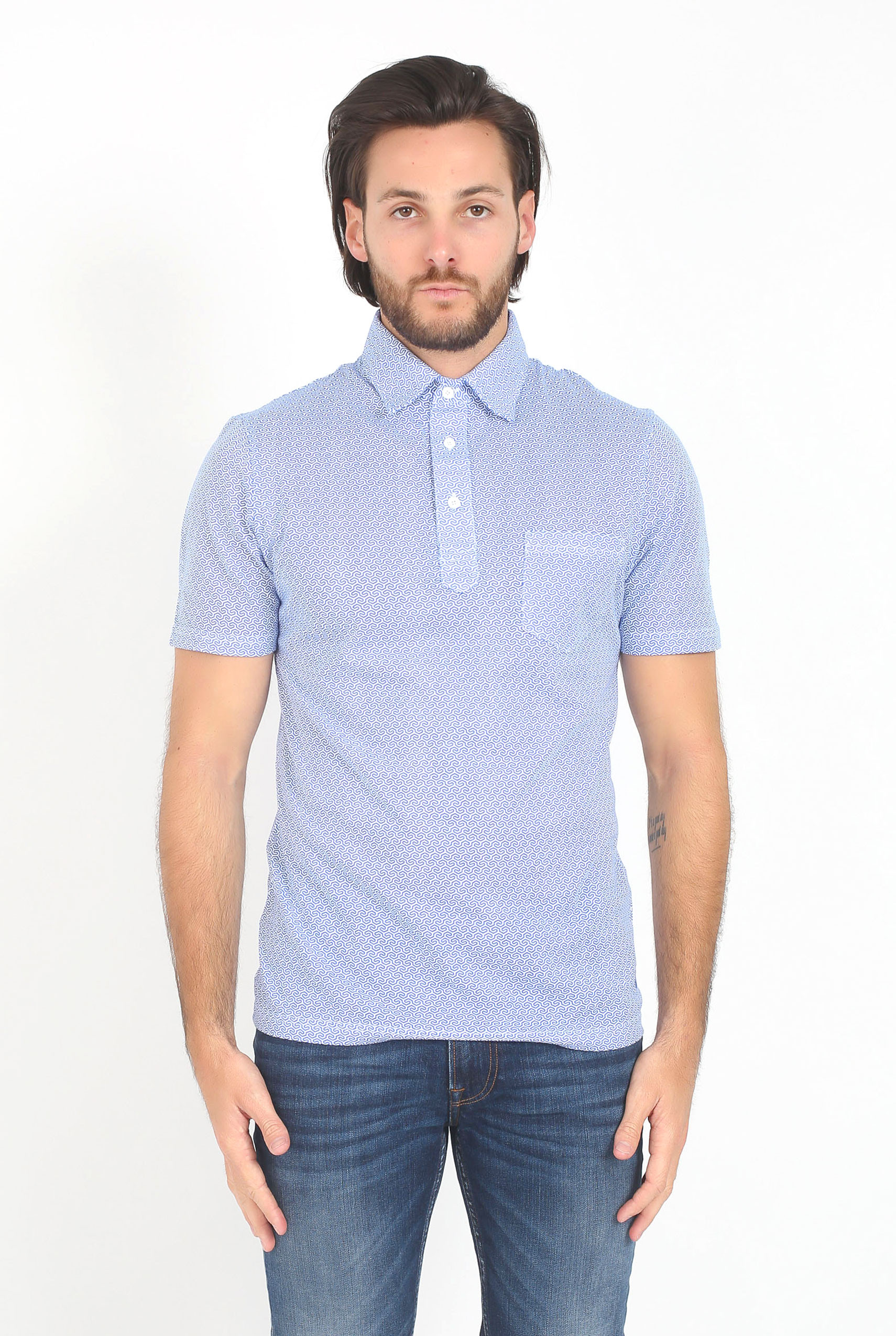 POLO LES GARÇONS FACILES BLEU ALFONSO-BLUE