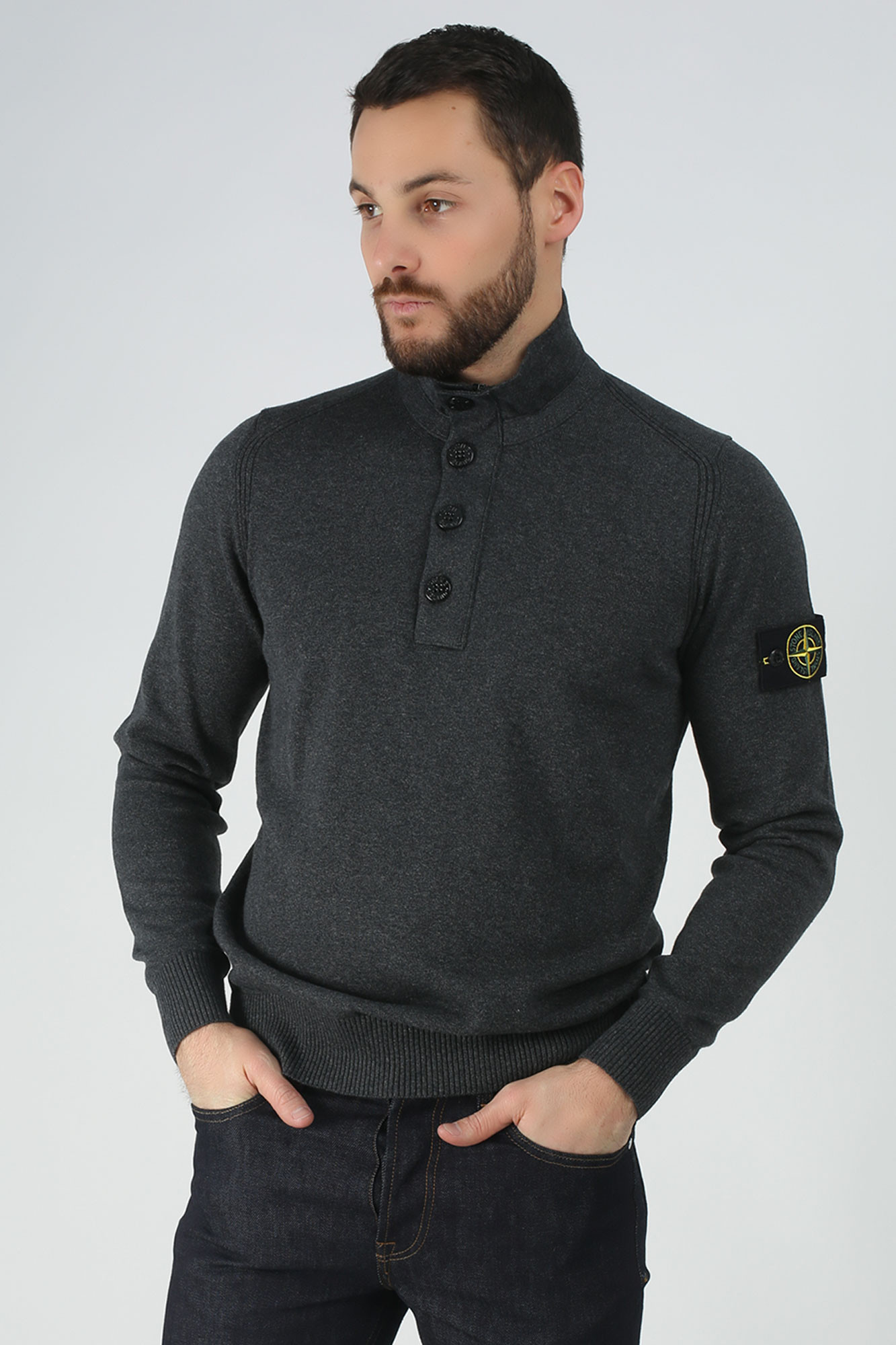 PULL STONE ISLAND ANTHRACITE 7015519B2-V0065