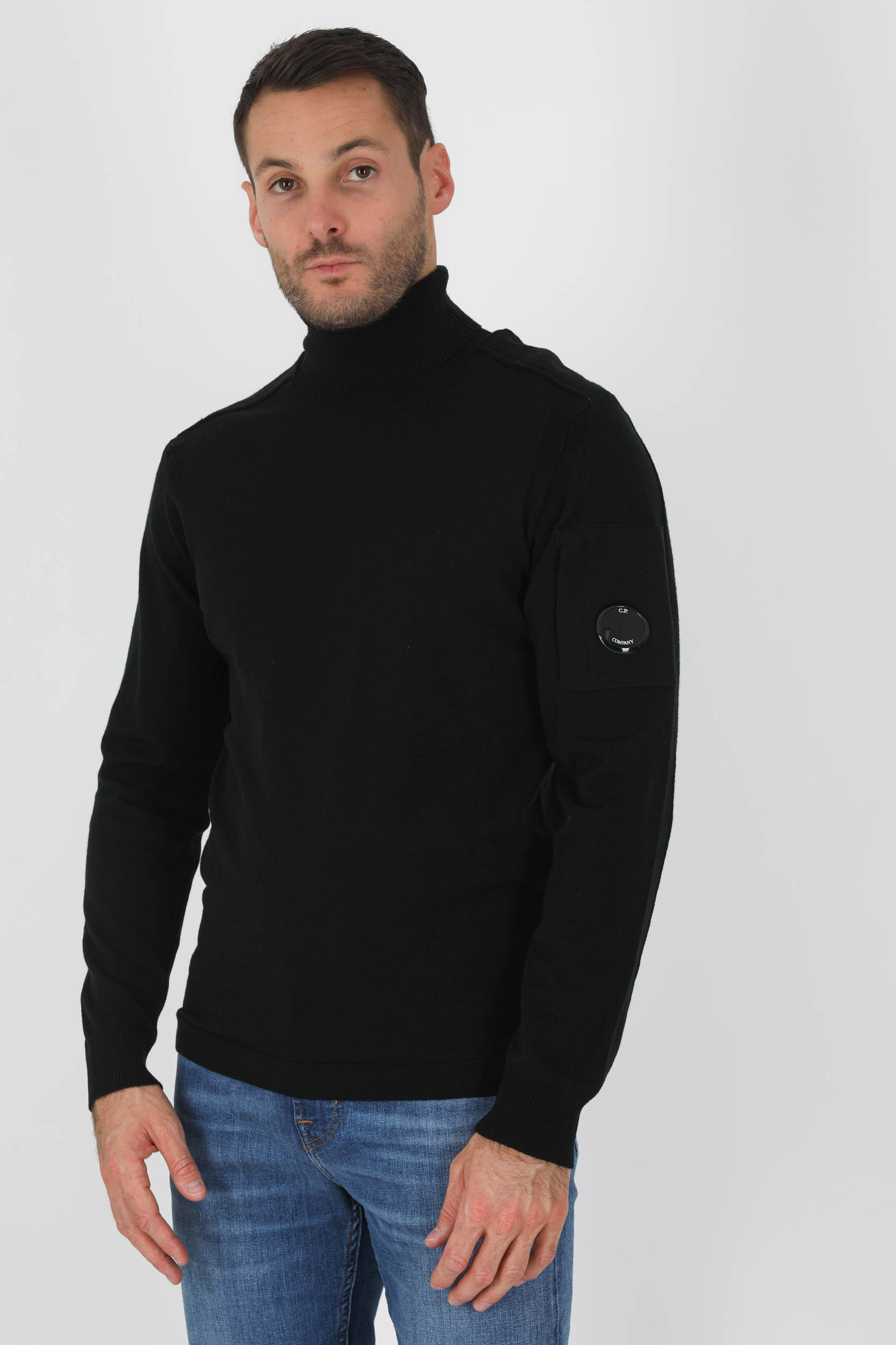 PULL COL ROULE C.P COMPANY NOIR N106A-999