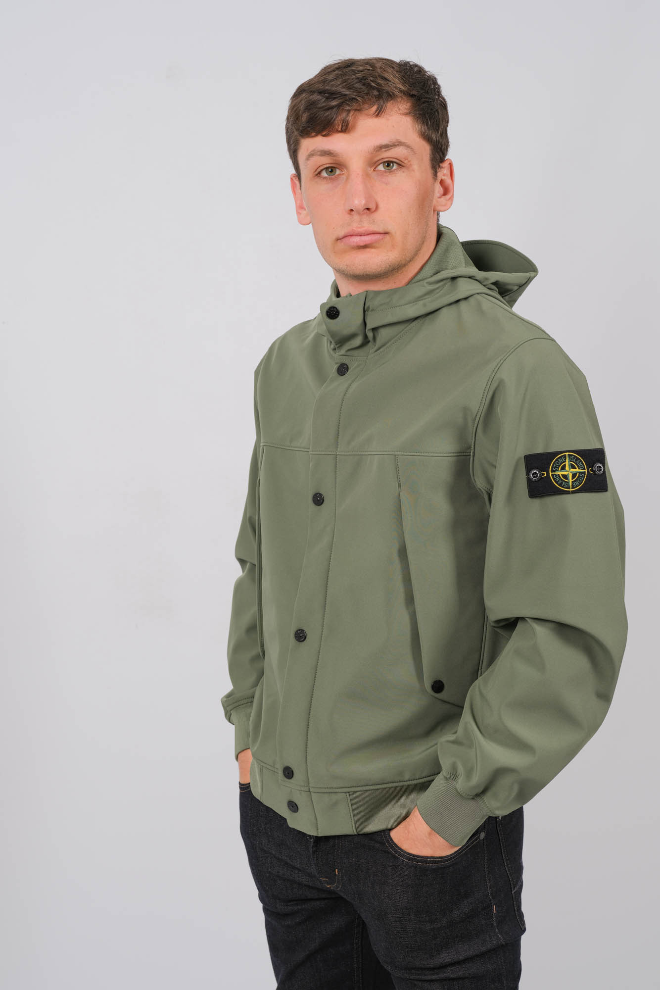 BLOUSON STONE ISLAND LIGHT SOFT SHELL-R NOIR 681540827-V0029